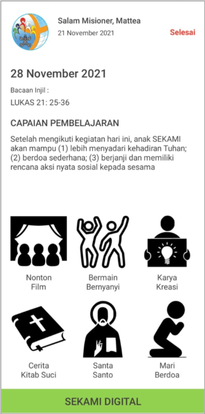 PELUNCURAN APLIKASI DIGI SEKAMI – Situs Resmi Karya Misi Kepausan ...