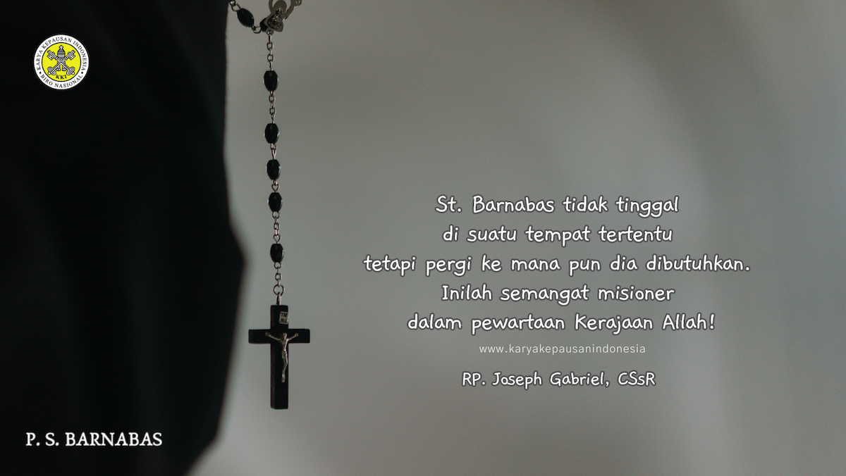 Belajar dari Keteladanan Santo Barnabas – Situs Resmi Biro Nasional ...